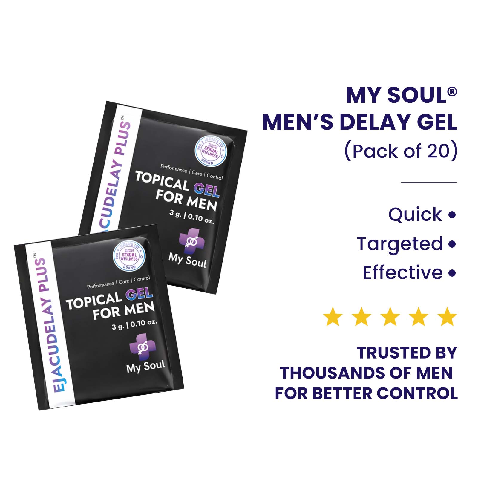 Prolong X-Long Last Delay Gel for Men 10 Sachets (3gm x 10) – My Soul